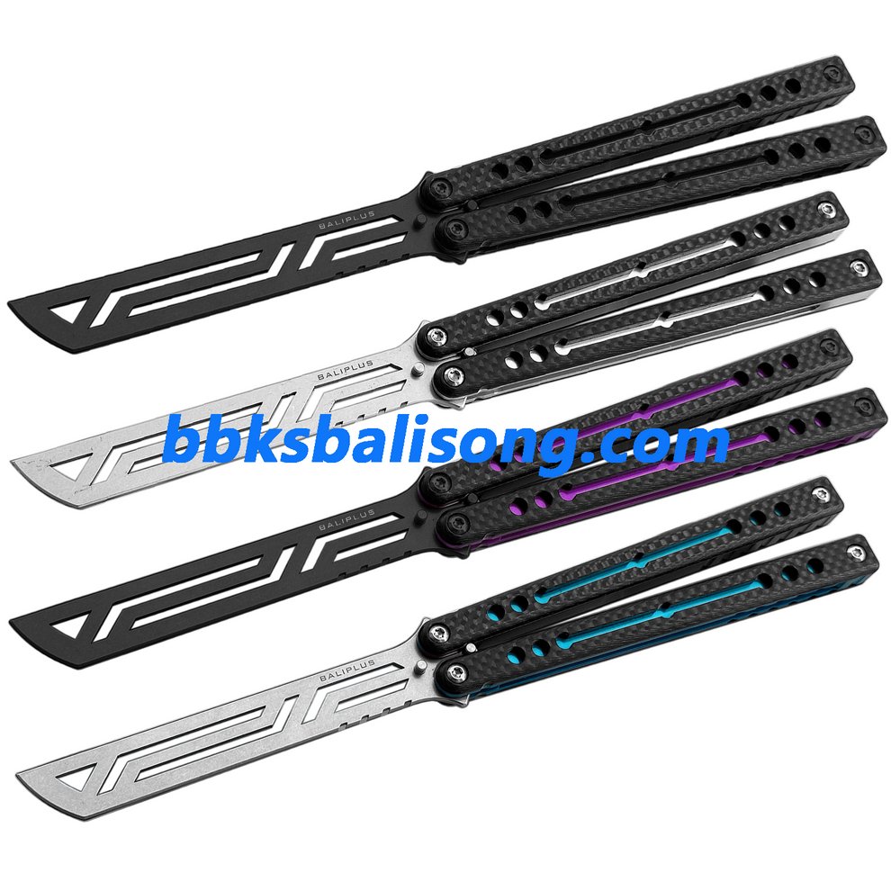Baliplus Nautilus V2 Balisong Clone G10+7075 Aluminum Handle ...