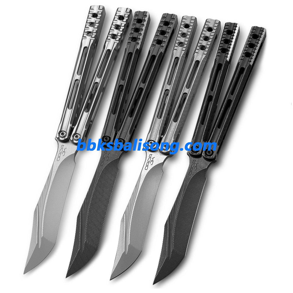 Baliplus Orca V1.5 Balisong Clone Titanium Handle Bushings System ...