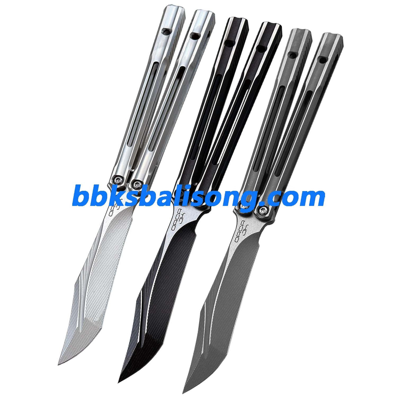 Baliplus Orca V2 Balisong Clone Titanium Handle Bushings System ...