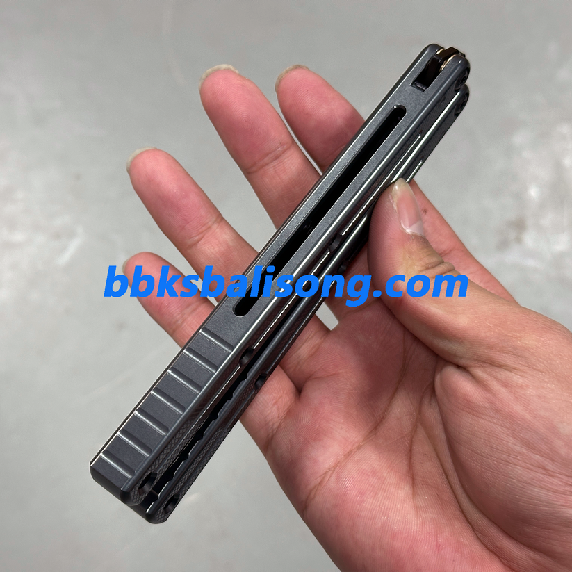 Baliplus Speed Channel Krake Raken (Kraken) V3 Balisong Trainer Clone ...