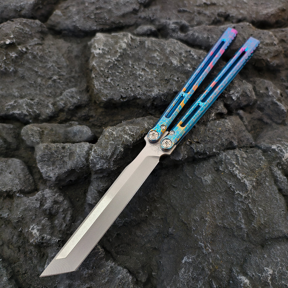 Baliplus Tetesto Balisong Clone Titanium Handle – BBKSbalisong