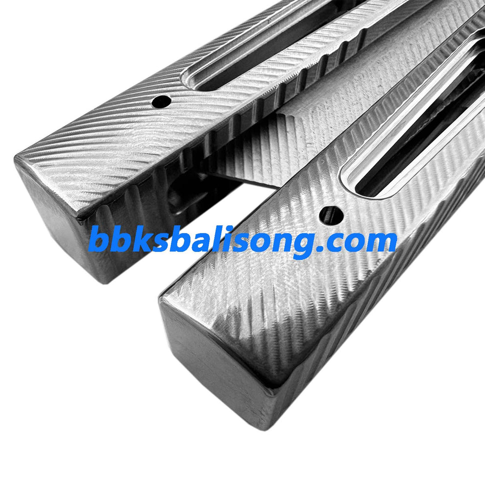 Banshu Chioni Balisong Clone Titanium Handle False Edge – BBKSbalisong