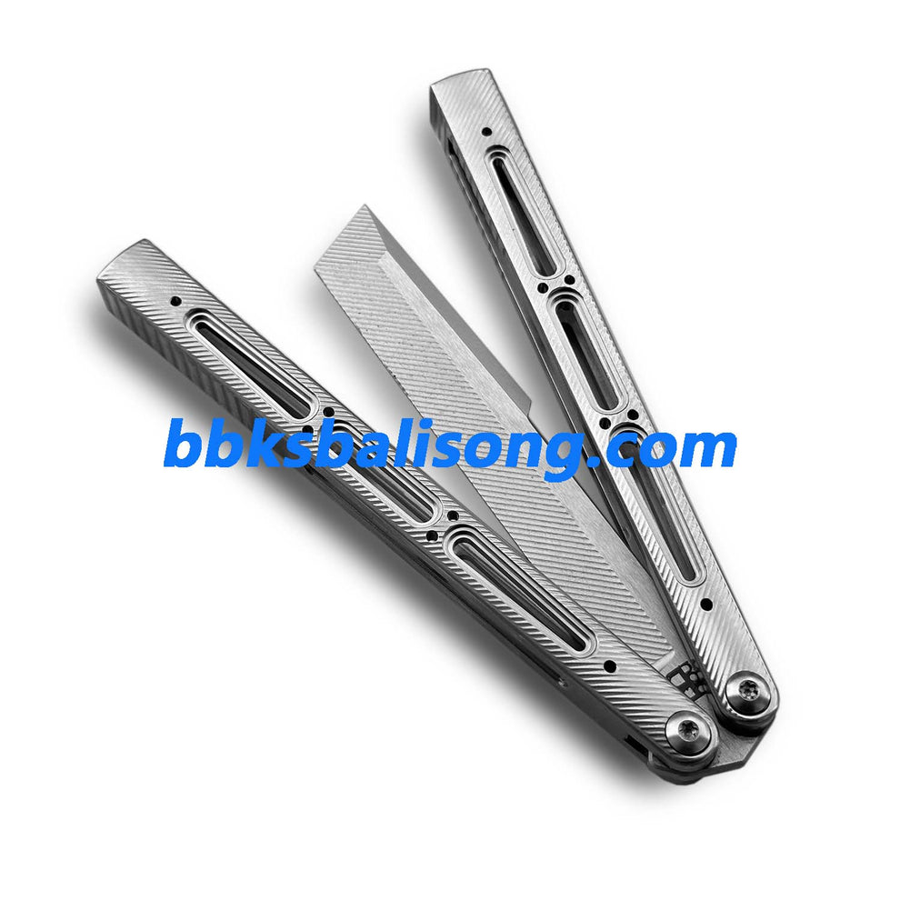 Banshu Chioni Balisong Clone Titanium Handle False Edge – BBKSbalisong