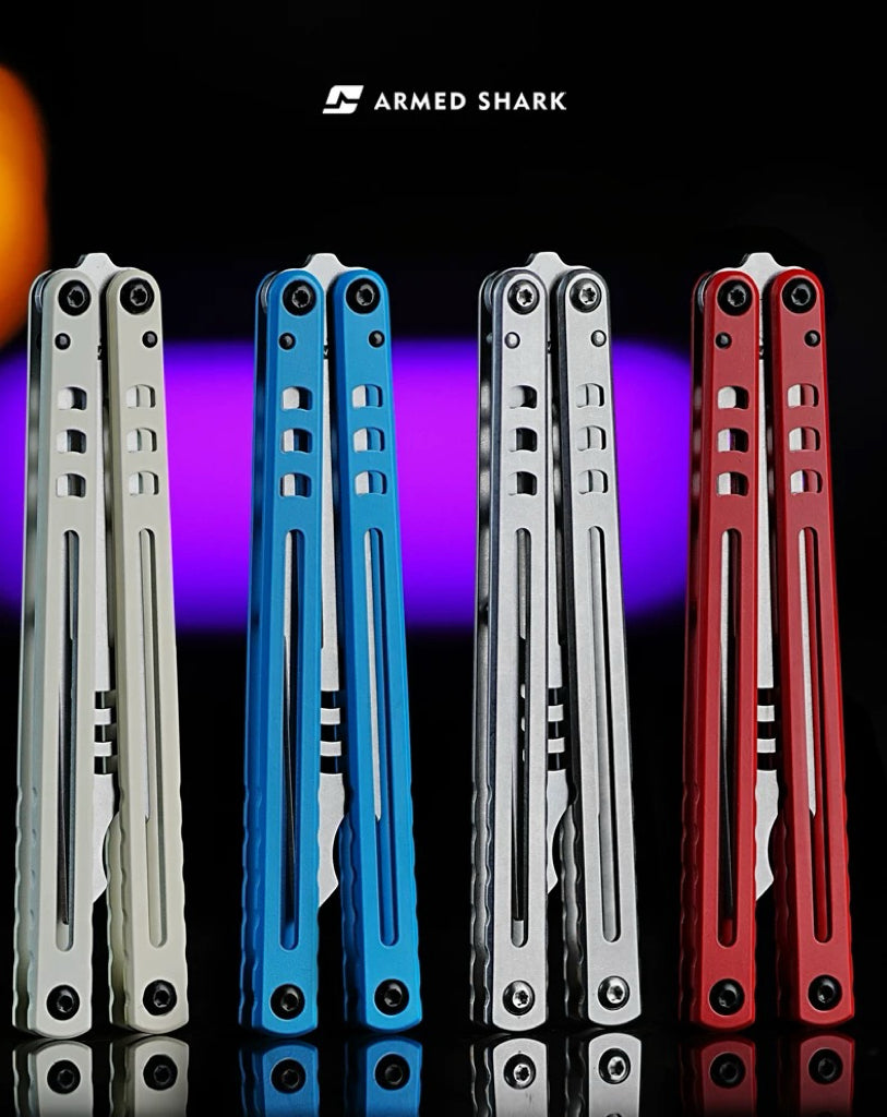ARMED SHARK Steel Madko Balisong Clone