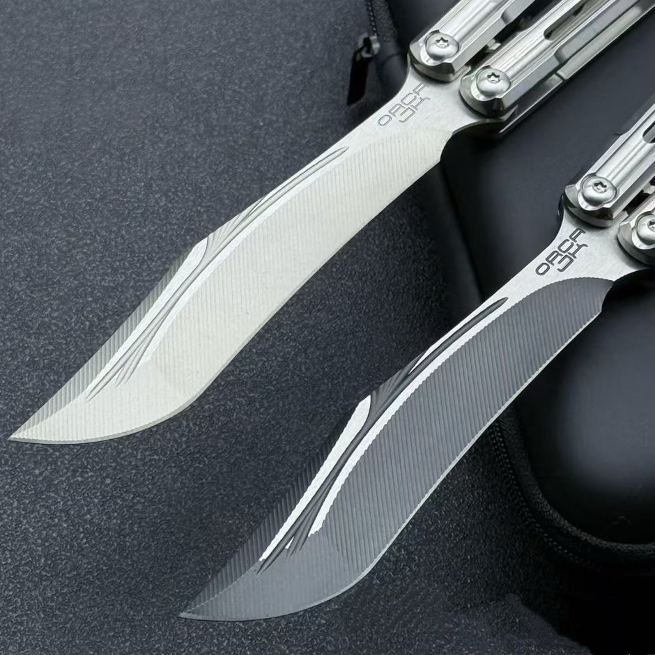 AKD Orca V1 Balisong Clone Titanium Handle