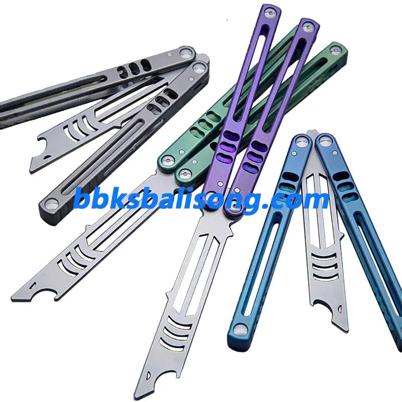 Theone Titanium Madko (Mad Mako) Balisong Trainer Clone - BBKSbalisong