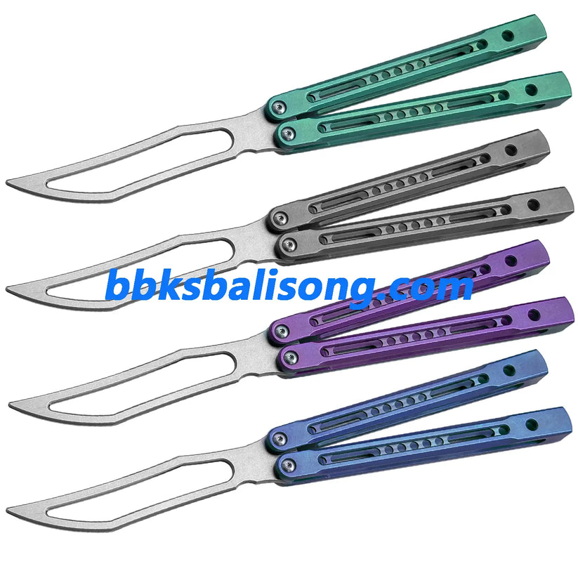 Theone Monarch V2 Balisong Clone Titanium Handle - BBKSbalisong