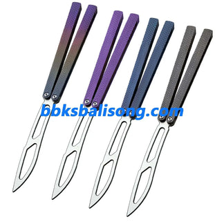 Theone Serif Balisong Clone Titanium Handle – BBKSbalisong