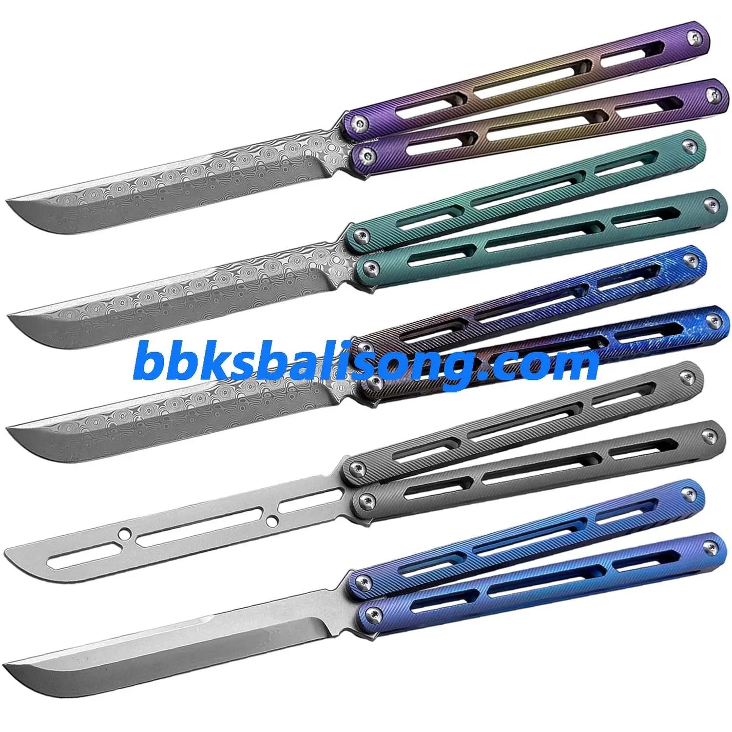 Theone Tsunami Balisong Clone Titanium Channel Handle - BBKSbalisong