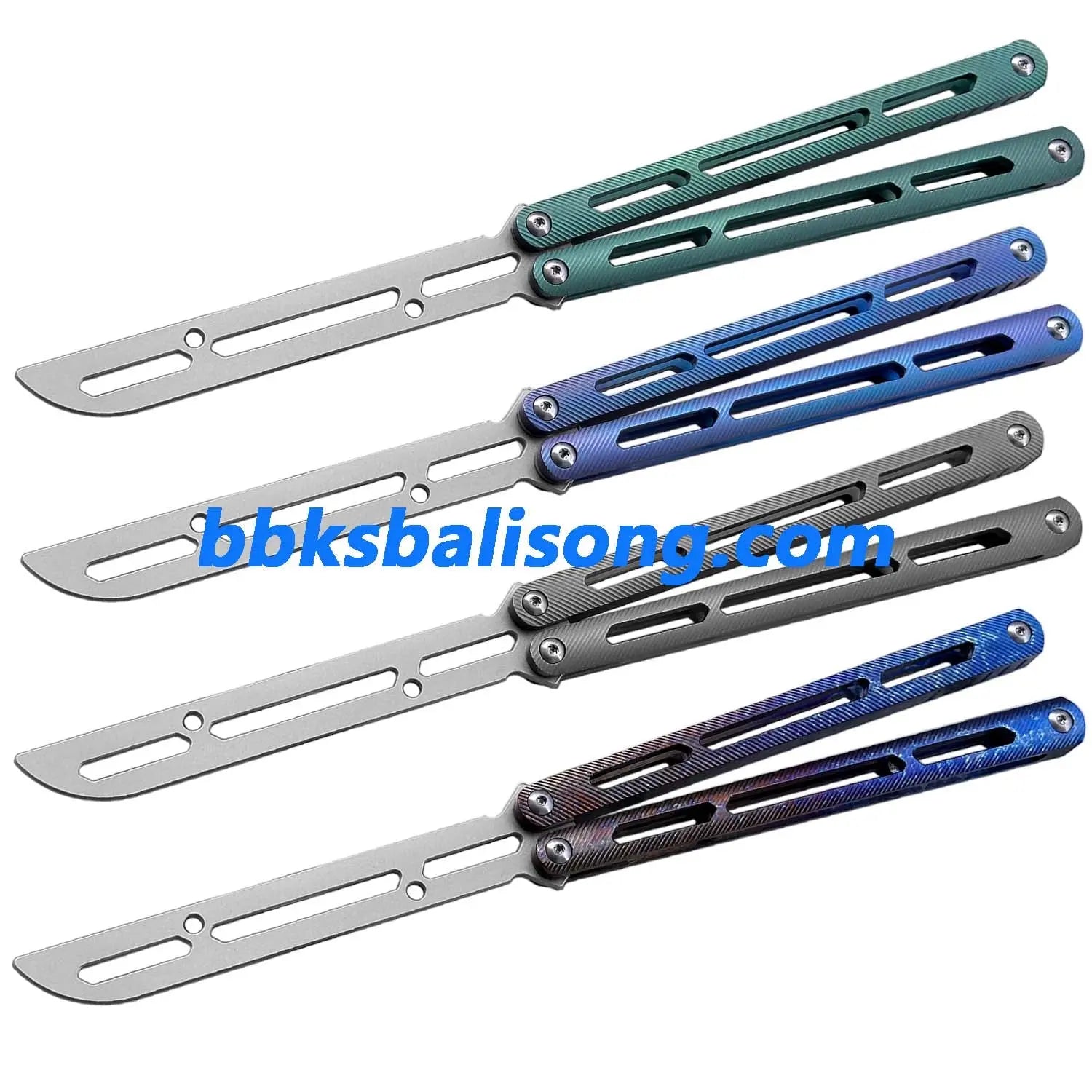 Theone Tsunami Balisong Clone Titanium Channel Handle - BBKSbalisong