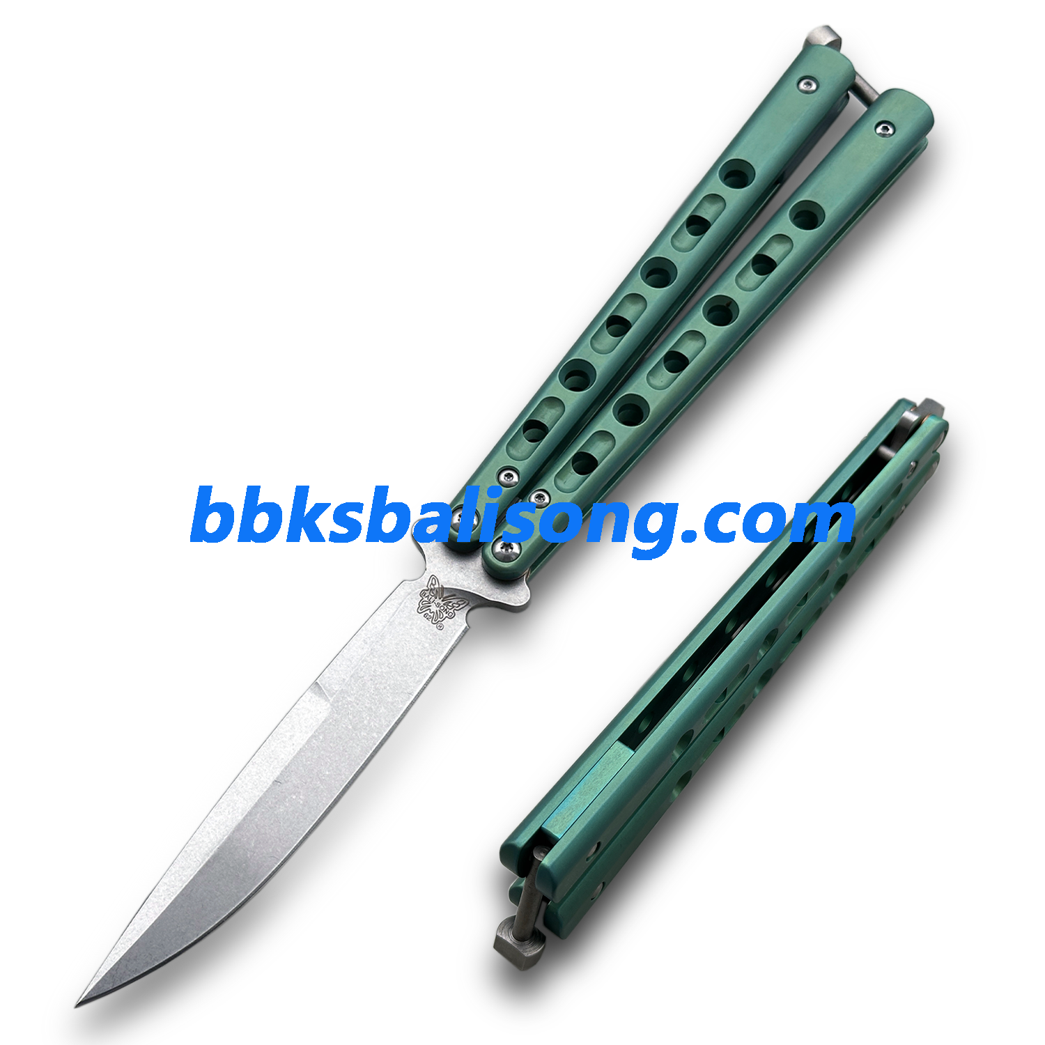 benchmade butterfly knife blue