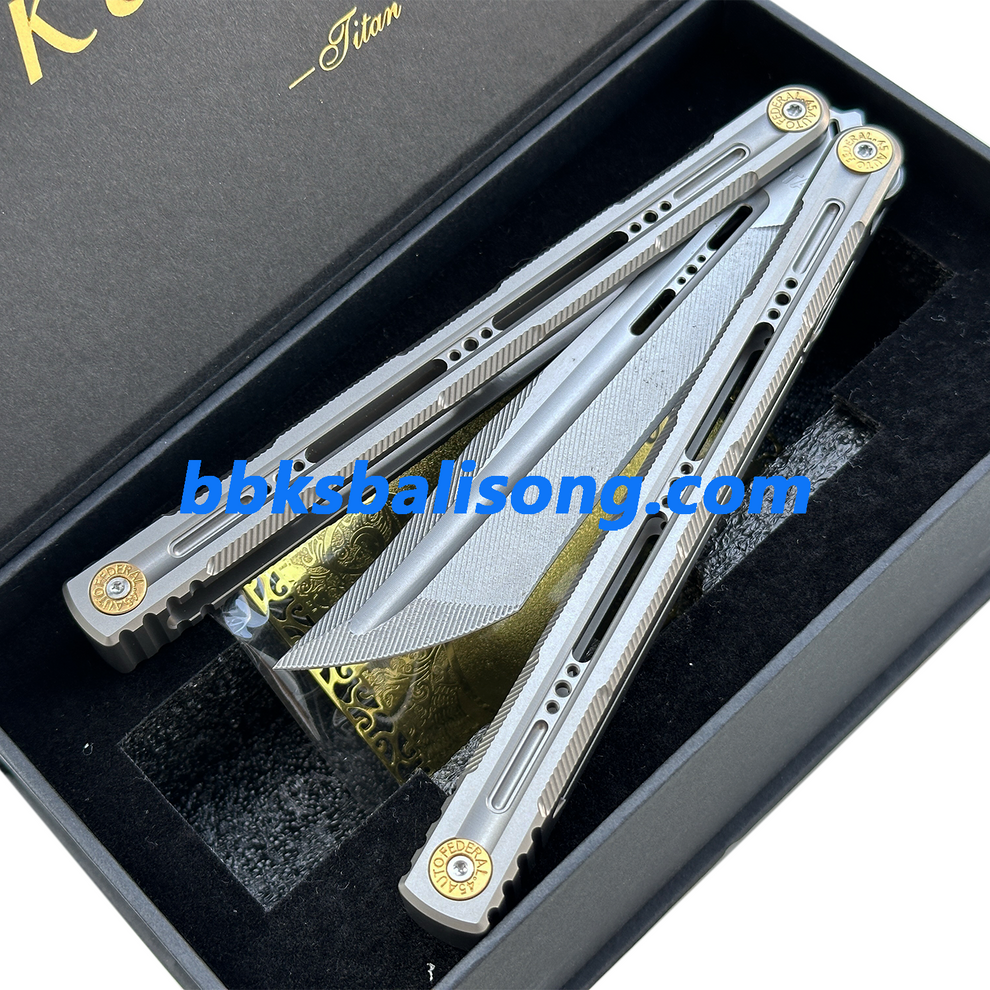 Titan Oceanus Original Balisong TC21 Titanium Handle S35VN Blade ...