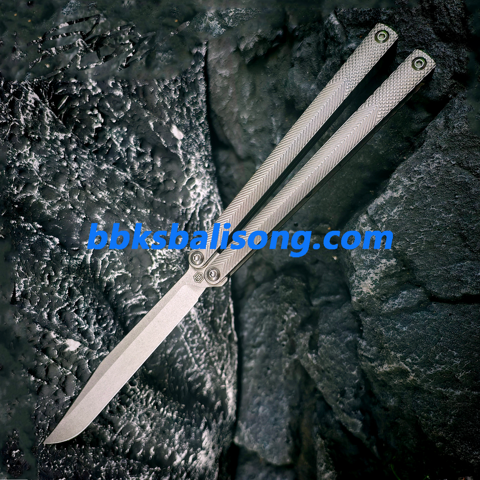 Baliplus Serif Balisong Clone Titanium Handle Bushings System