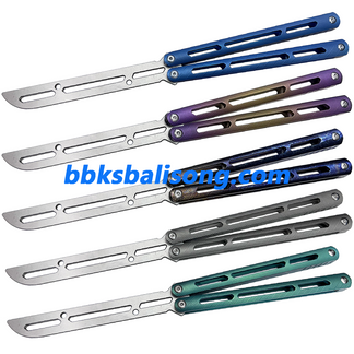 Theone Tsunami Balisong Clone Titanium Channel Hnadle – BBKSbalisong