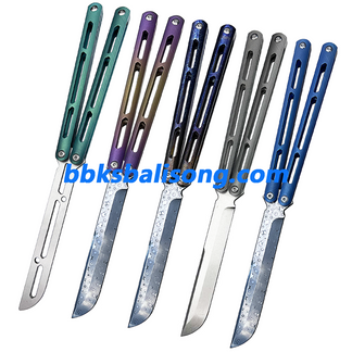 Theone Tsunami Balisong Clone Titanium Channel Hnadle – BBKSbalisong