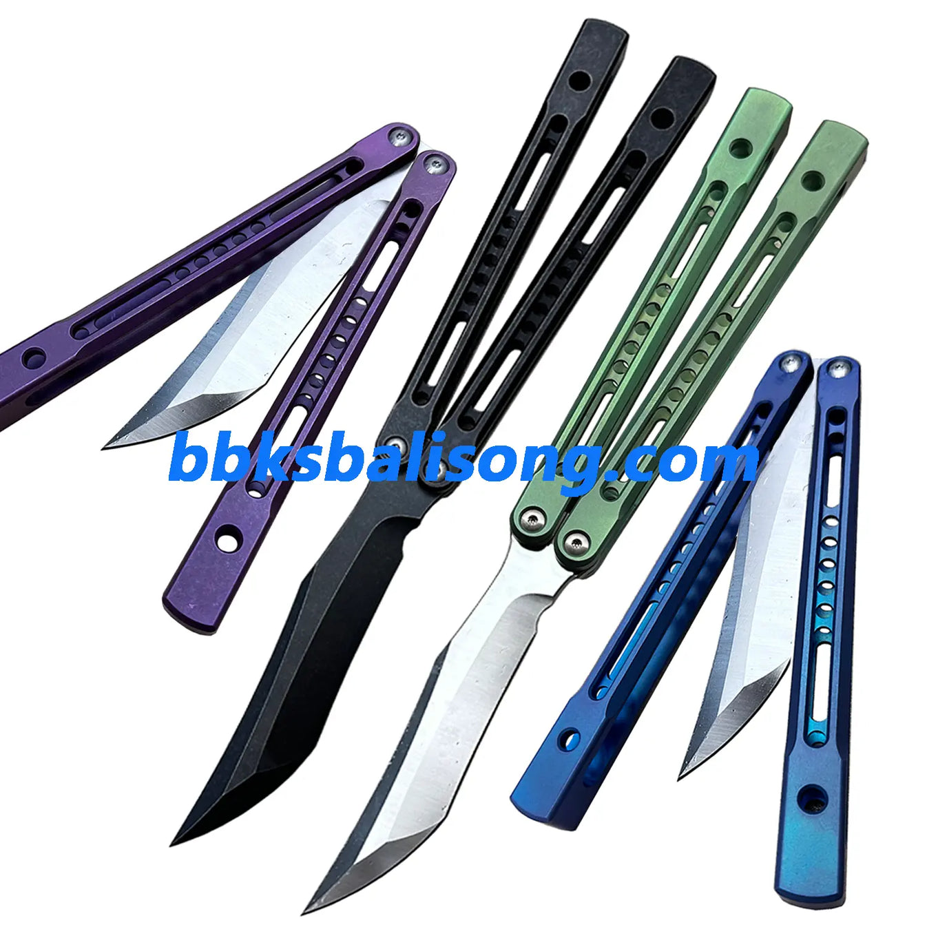 Theone Monarch V2 Balisong Clone Titanium Handle - BBKSbalisong