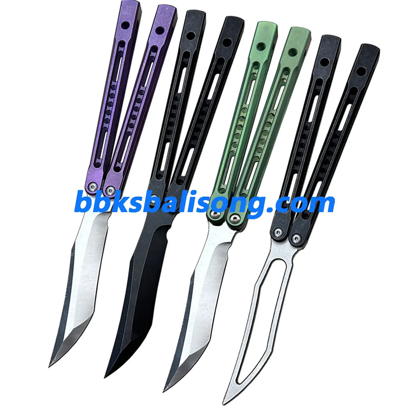 Theone Monarch V2 Balisong Clone Titanium Handle - BBKSbalisong